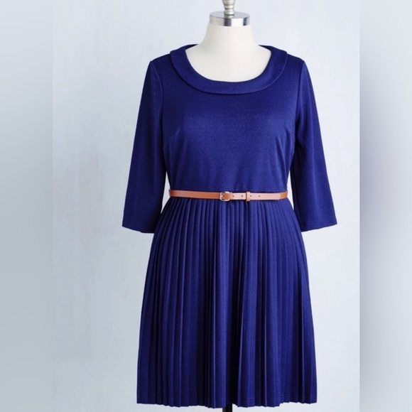 Modcloth | Dresses | Modcloth Presentation Perfection Dress Blue ...